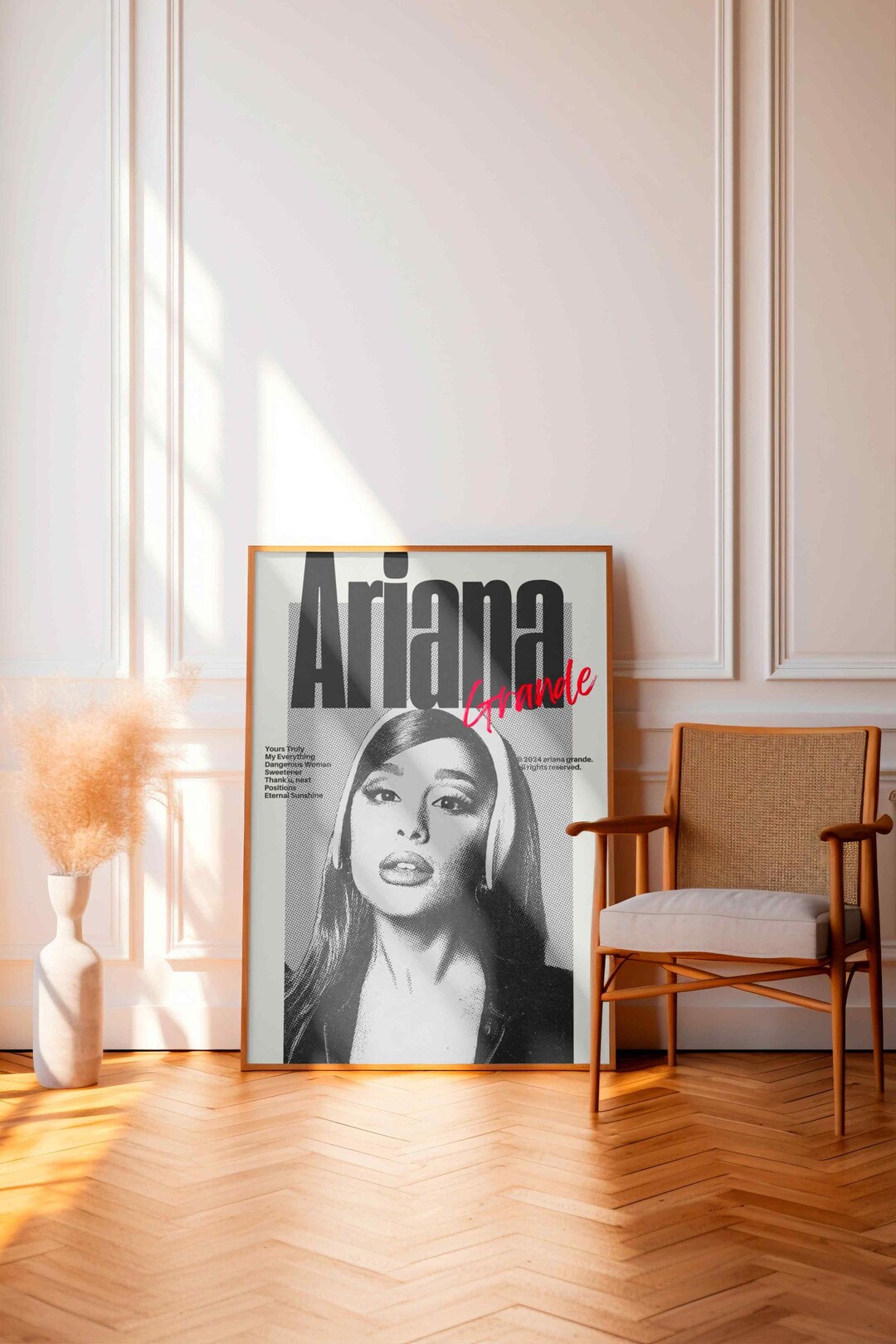Ariana Grande Canvas Wall Art, Aesthetic Singer Poster, Celebrity Home ...