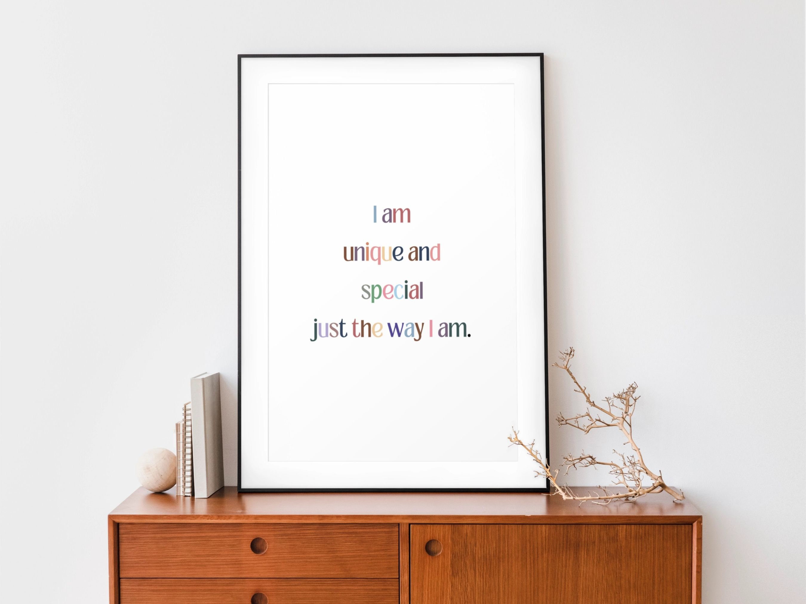 Colorful Affirmation Poster, Self-love Poster, Words of Affirmation ...