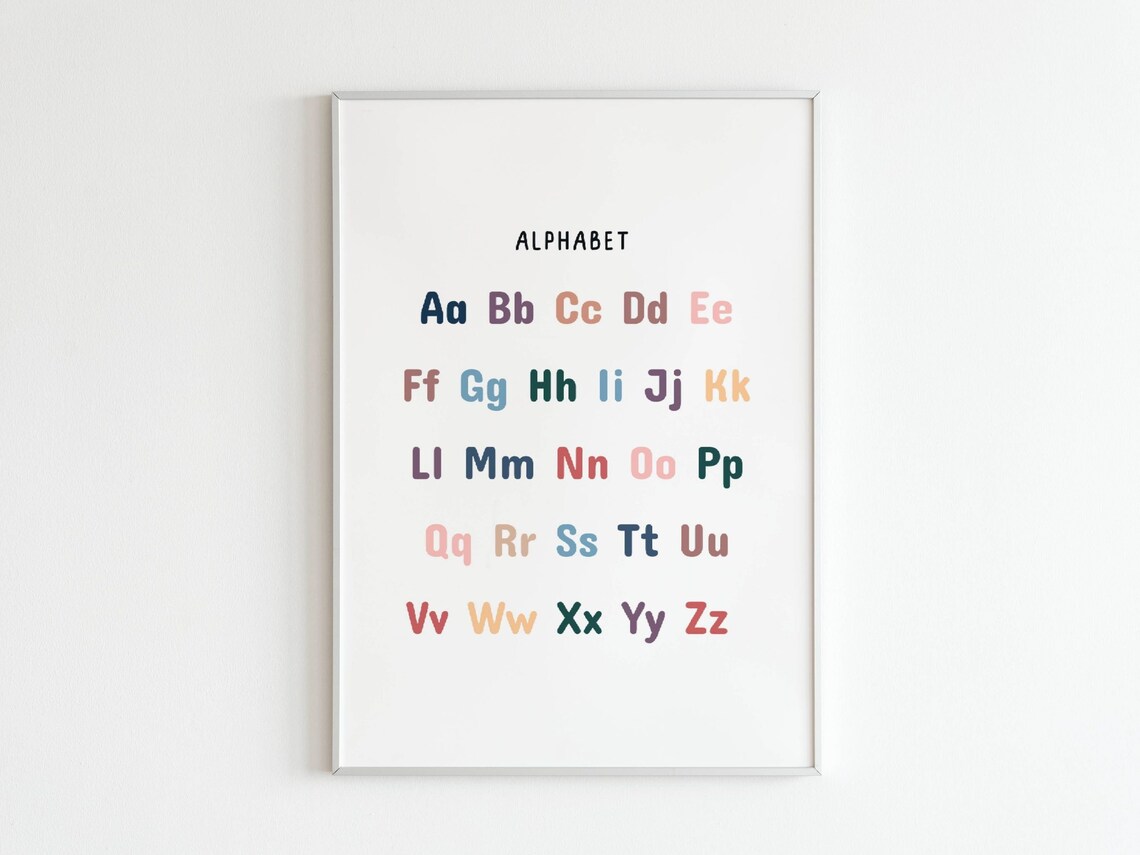 Educational Playroom Decor Wall Art Set Educational Playroom Decor ...