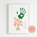 Handprint Flower Art for Mom & Grandma, Mother's Day Handprint, Mother ...