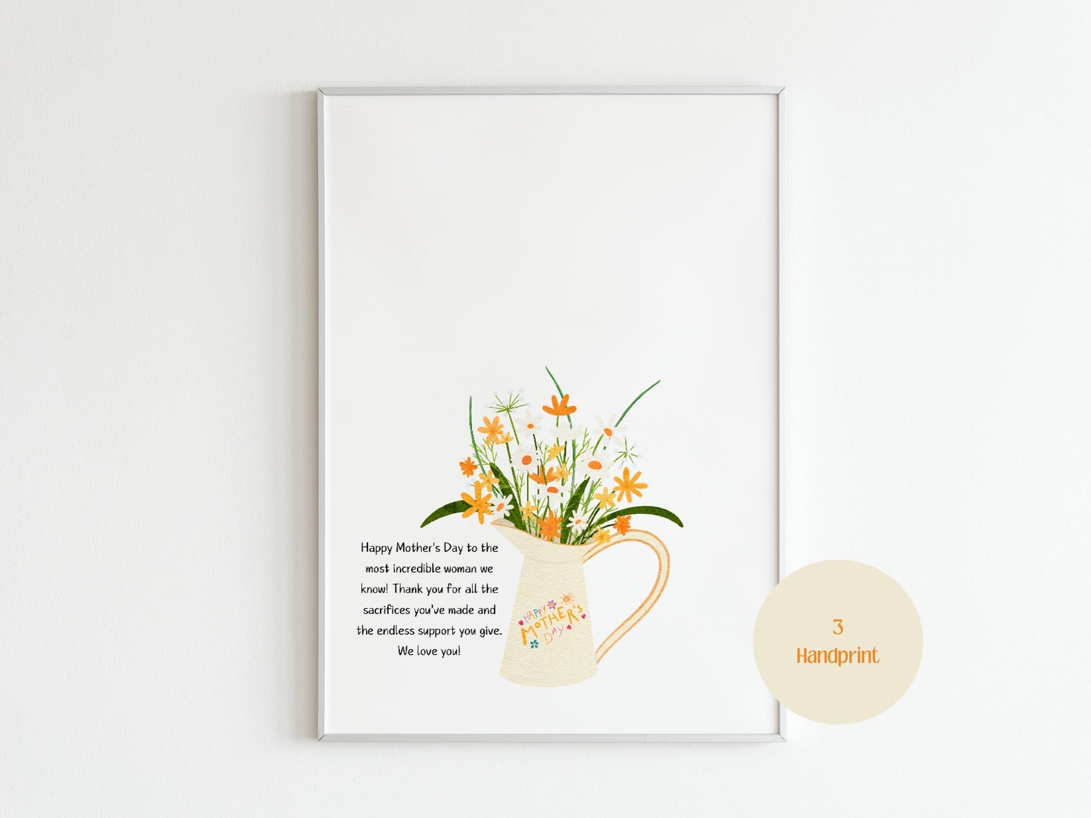 Mother's Day Handprint Craft Flower in Vase, Flower Vase Handprint Art ...
