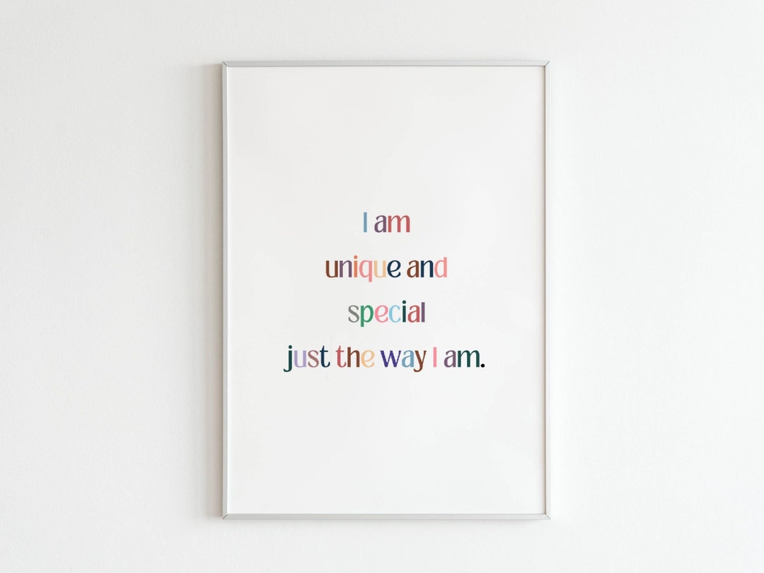 Colorful Affirmation Poster, Self-love Poster, Words of Affirmation ...