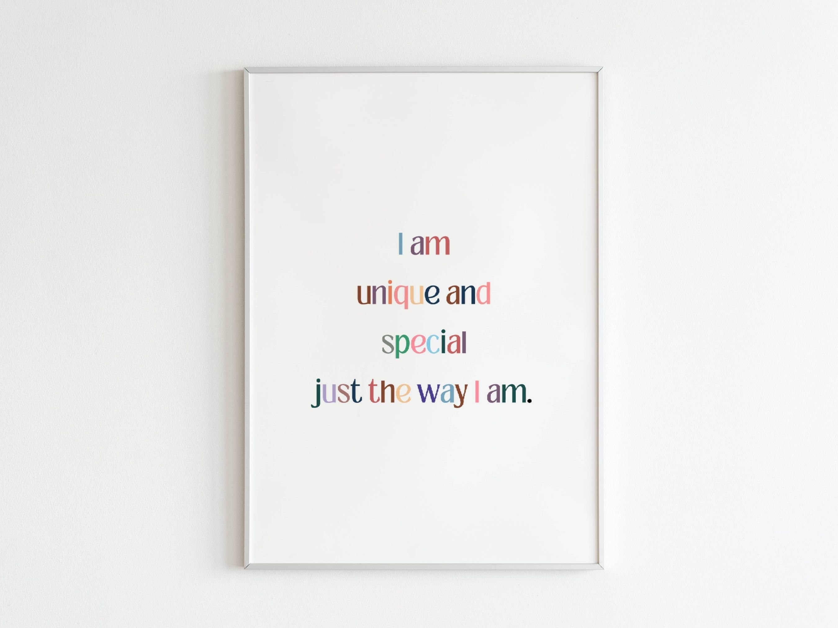 Colorful Affirmation Poster, Self-love Poster, Words of Affirmation ...