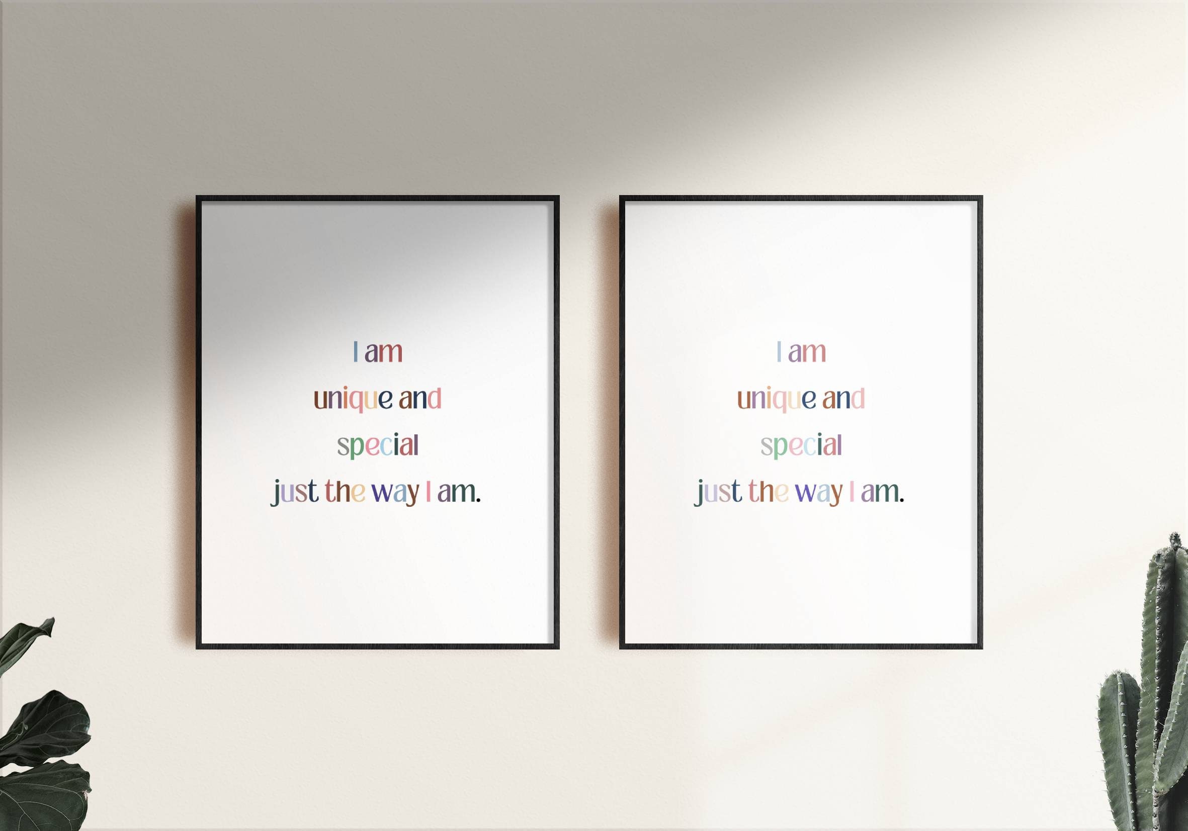 Colorful Affirmation Poster, Self-love Poster, Words of Affirmation ...