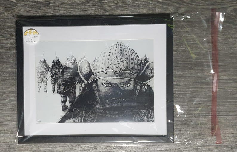 K.P. Butler Hand Drawn Penci Art by Bee - Samurai - Etsy