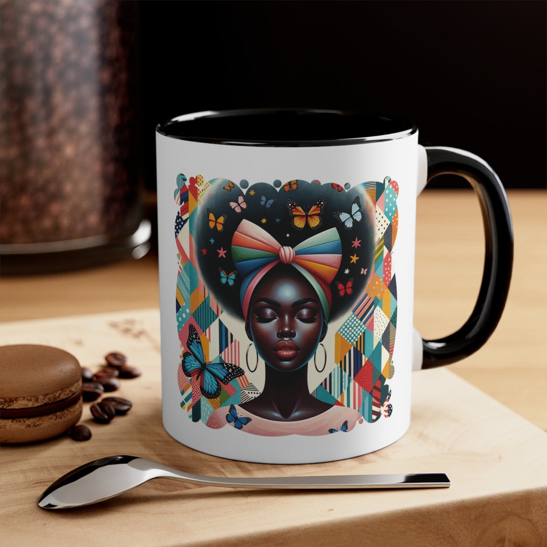 Empowering Black Woman Mug Unique Black Girl Gift Celebrate Black ...