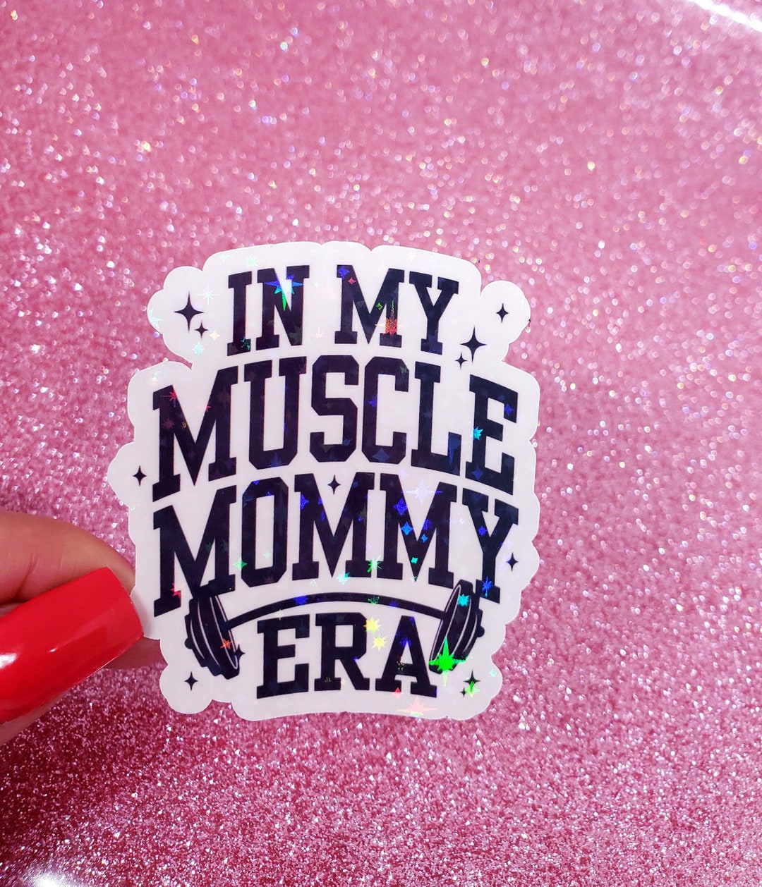 Gym Sticker Muscle Mommy Sticker Fitness Sticker in My Muscle Mommy Era ...