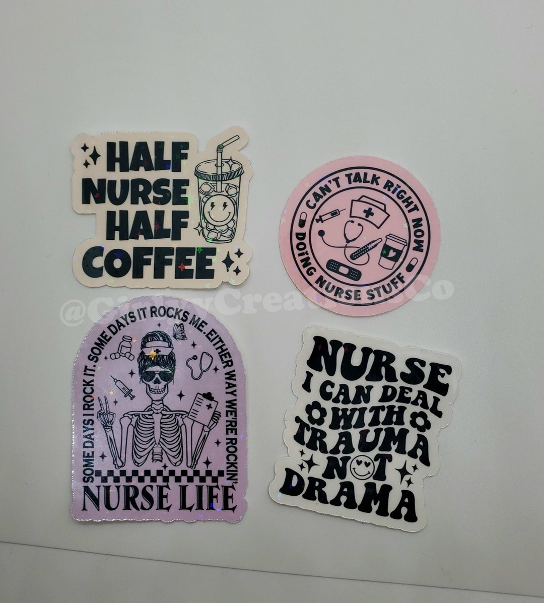 Nurse Sticker Pack Funny Nurse Sticker Pack Pink Nurse Life Sticker ...