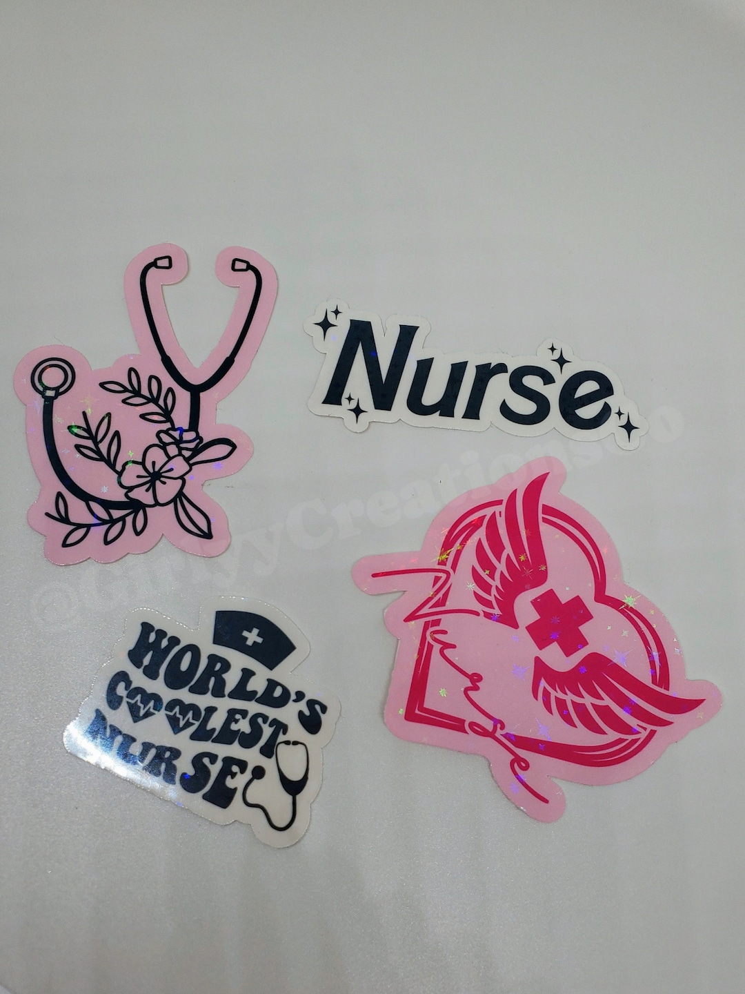 Nurse Sticker Pack Pink Nurse Sticker Nurse Gifts Stethoscope Sticker ...