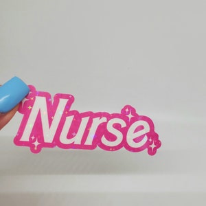 Nurse Sticker Pink Nurse Sticker Nurse Gift Ideas Gifts for Nurse Er ...