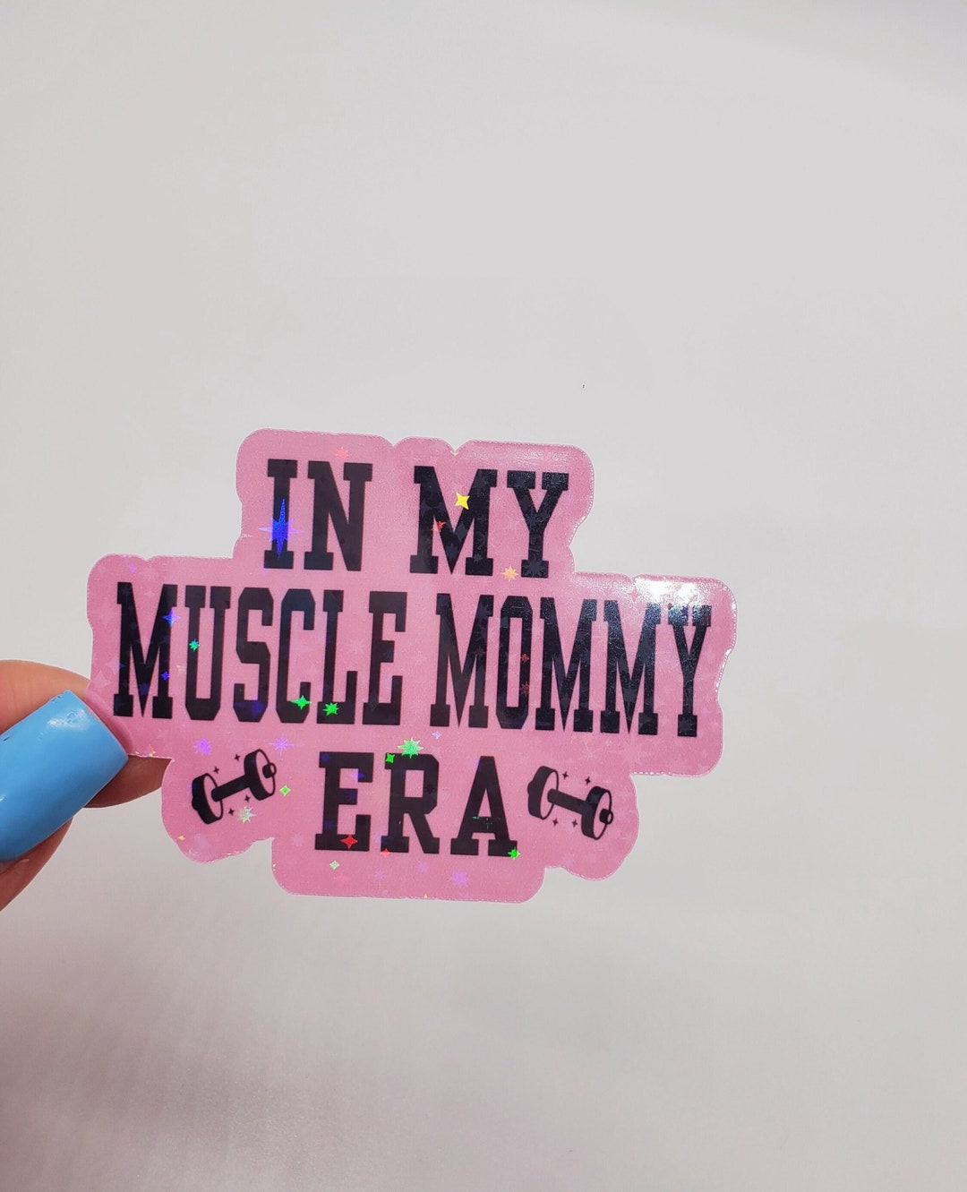 Gym Sticker Muscle Mommy Sticker Fitness Sticker in My Muscle Mommy Era ...