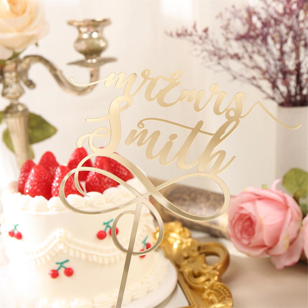 Wedding Cake Topper,custom Names Cake Topper,personalized Cake Topper ...