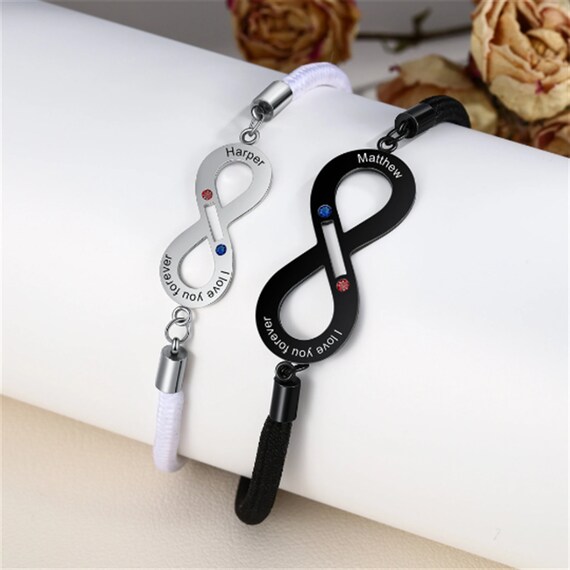 Birthstone couple bracelets store