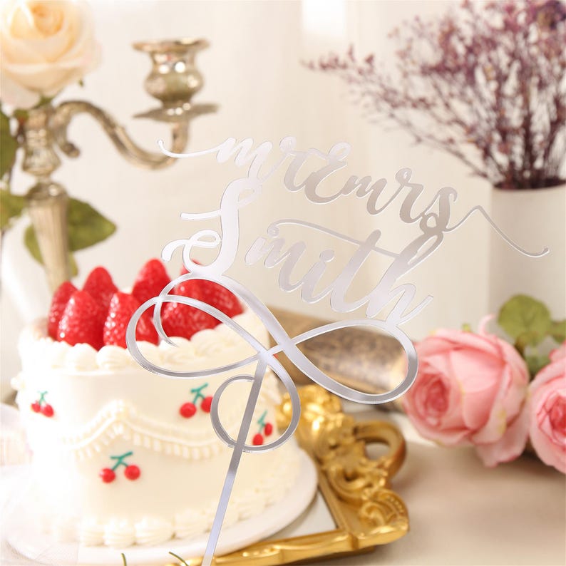 Wedding Cake Topper,custom Names Cake Topper,personalized Cake Topper ...