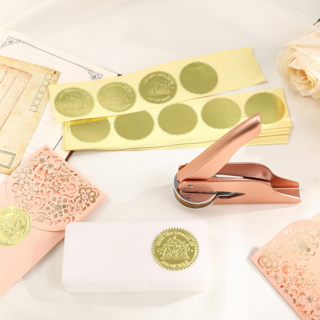 Custom Book Embosser - Personalized Library Embosser With Any Logo ...