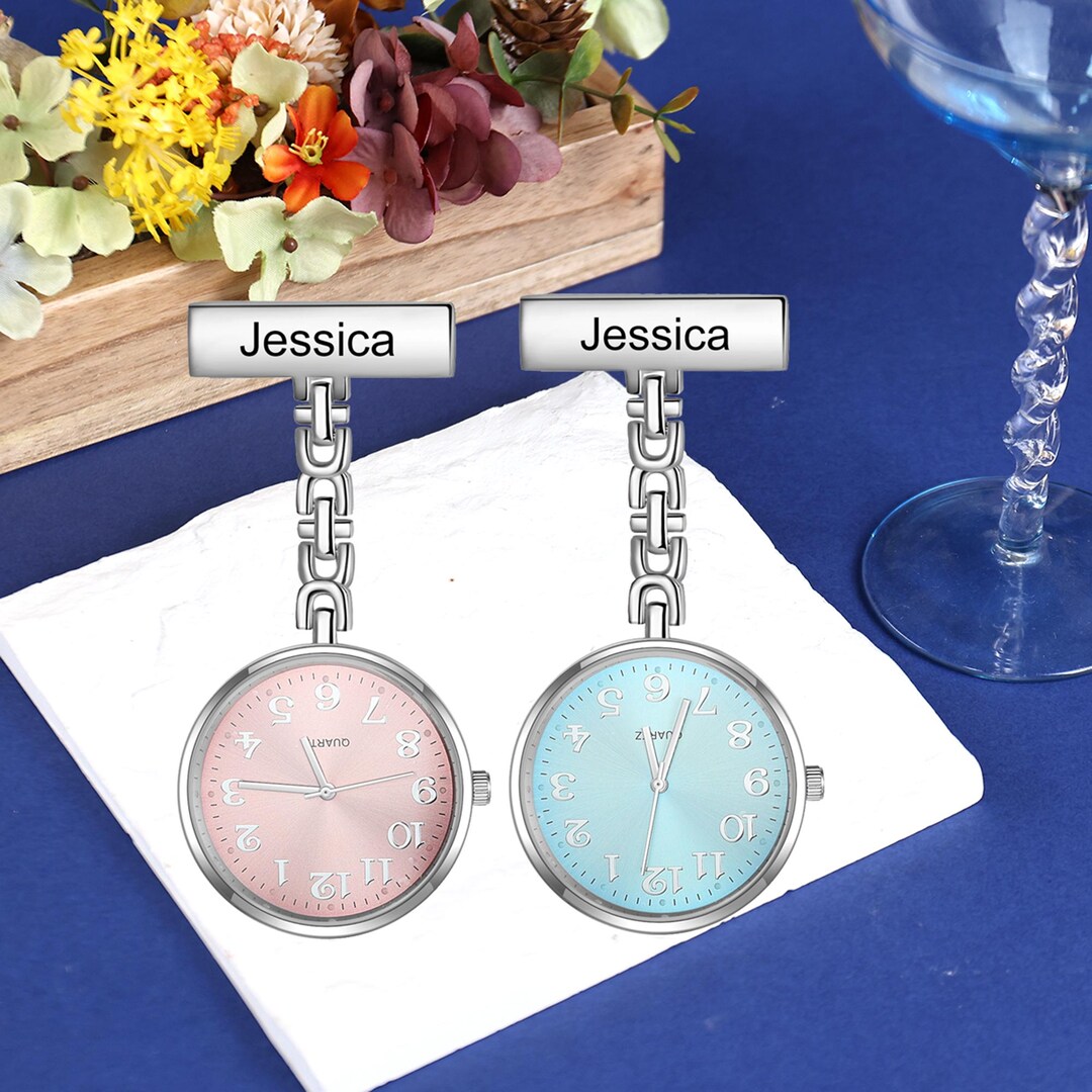 Personalized Nurses Pocket Watch,fob Watch Nurse,engraved Name Watches ...