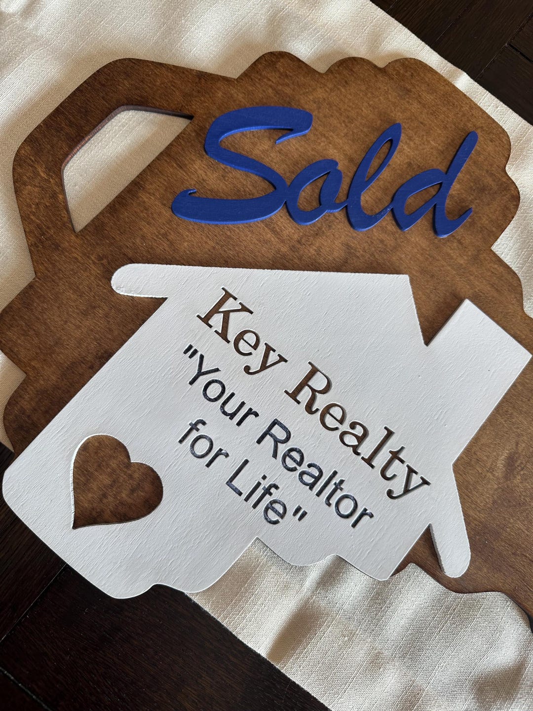 Personalized Realtor Key Sold Sign, Closed by Key Sign for Mortgage ...