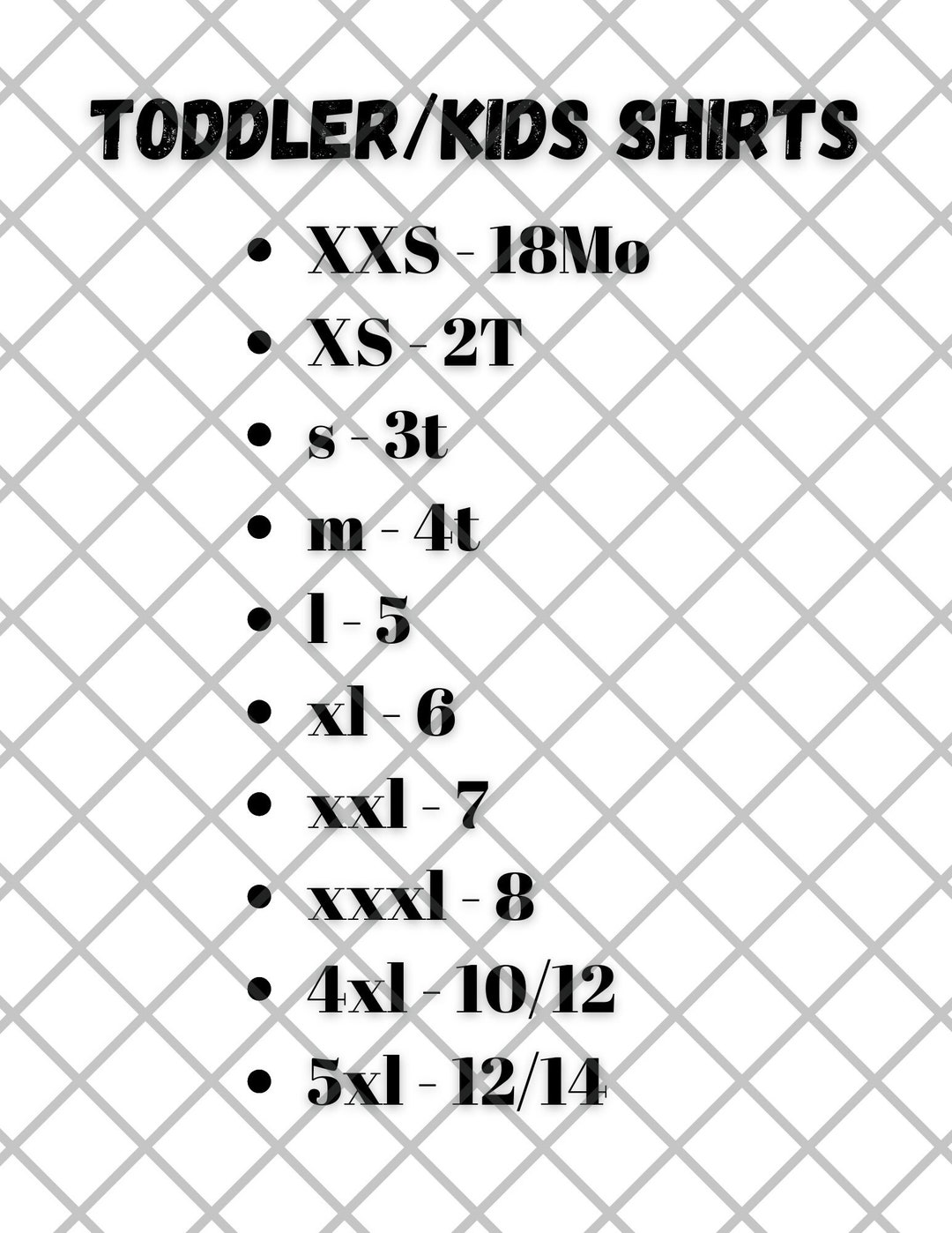 Sublimation Cheat Sheet, Guide, DTF Sizes, Children's Clothing, Heat ...