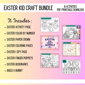 Coloring Pages Easter Activities Bundle Easter Games Easter Word Search ...