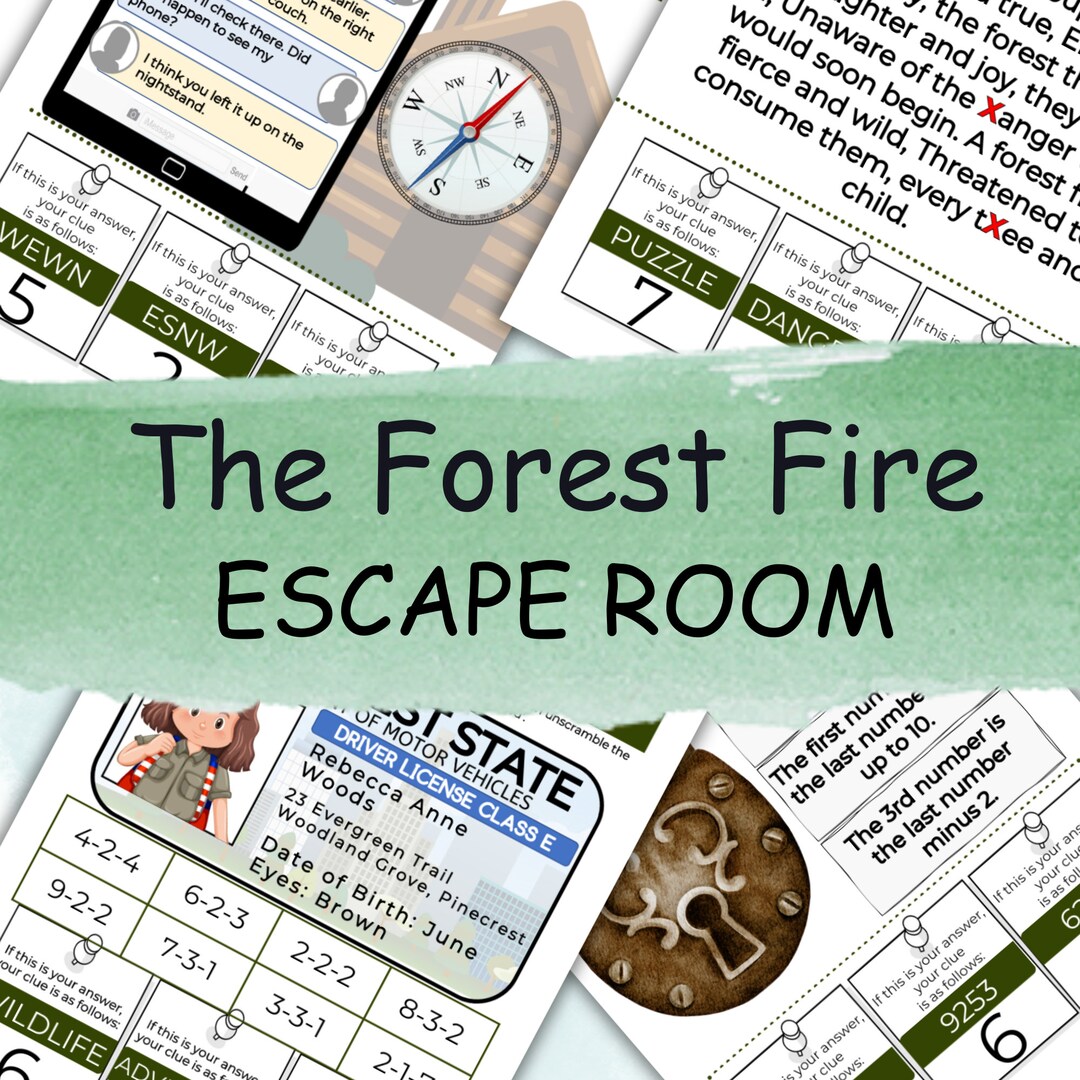 Printable Escape Room Mystery Break Out Instant Download Escape Room ...