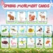 Animal Movement Cards Montessori Flashcards Handprint Keepsake ...