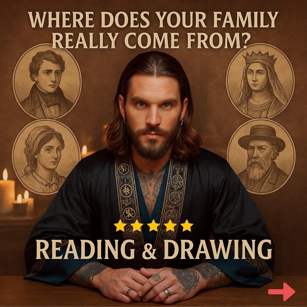 Ancestral Reading and Drawing, Family Origin Insight (digital Delivery ...