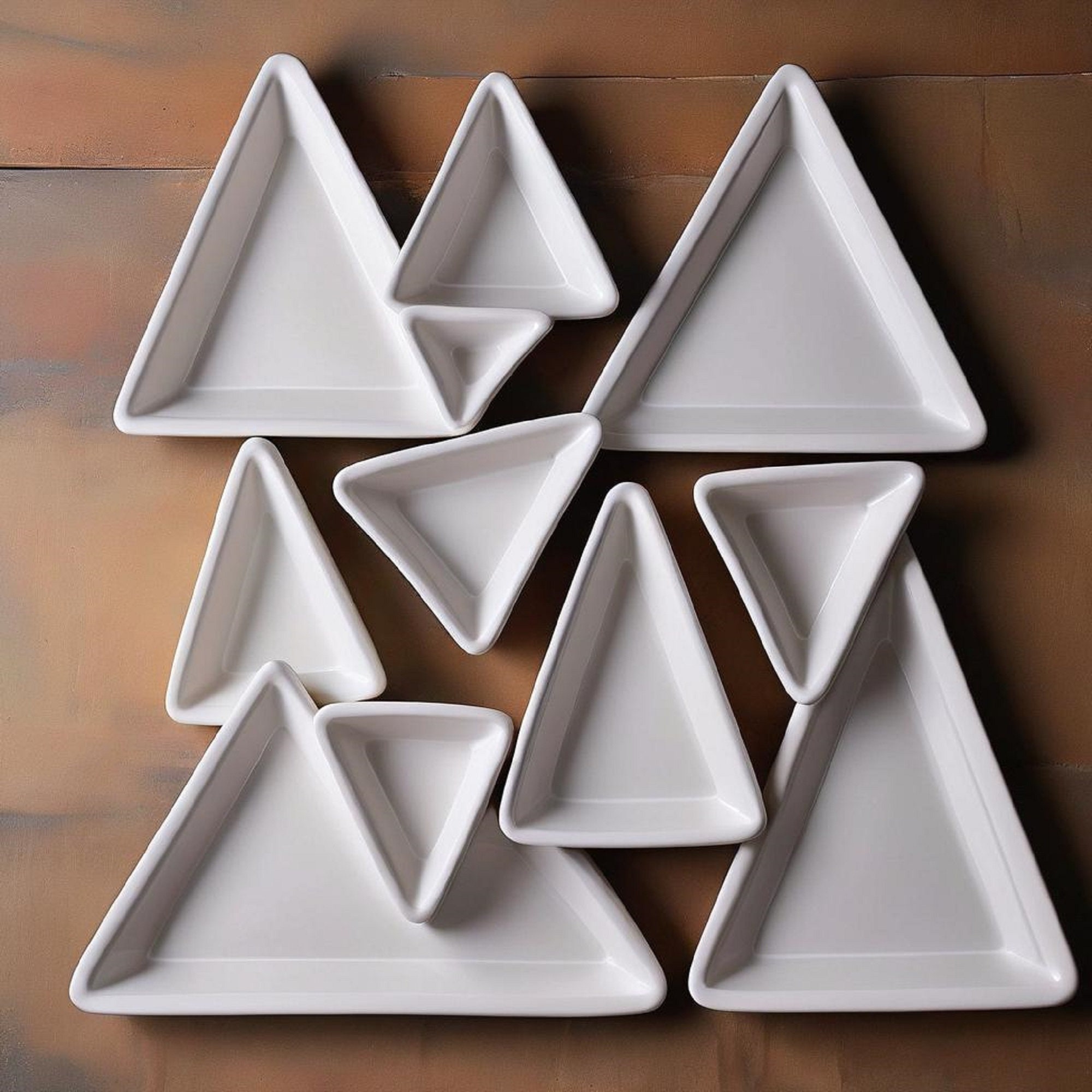 Handcrafted Ceramic Triangle Tray Available in 6, 8, & 10 Perfect for ...
