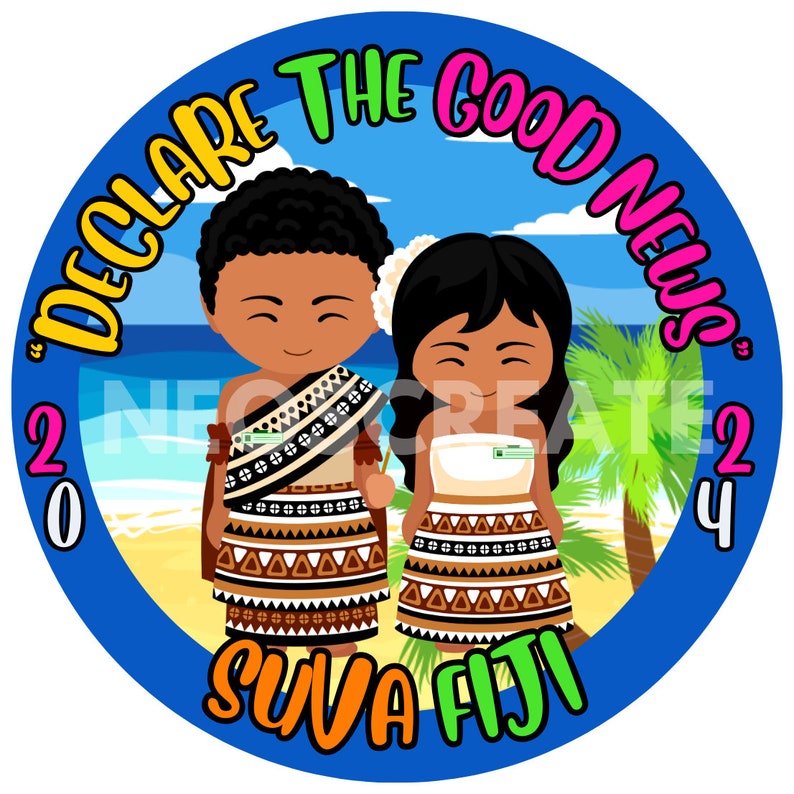 Declare the Good News, Suva Fiji 2024 Convention Button Pins-jw Special ...