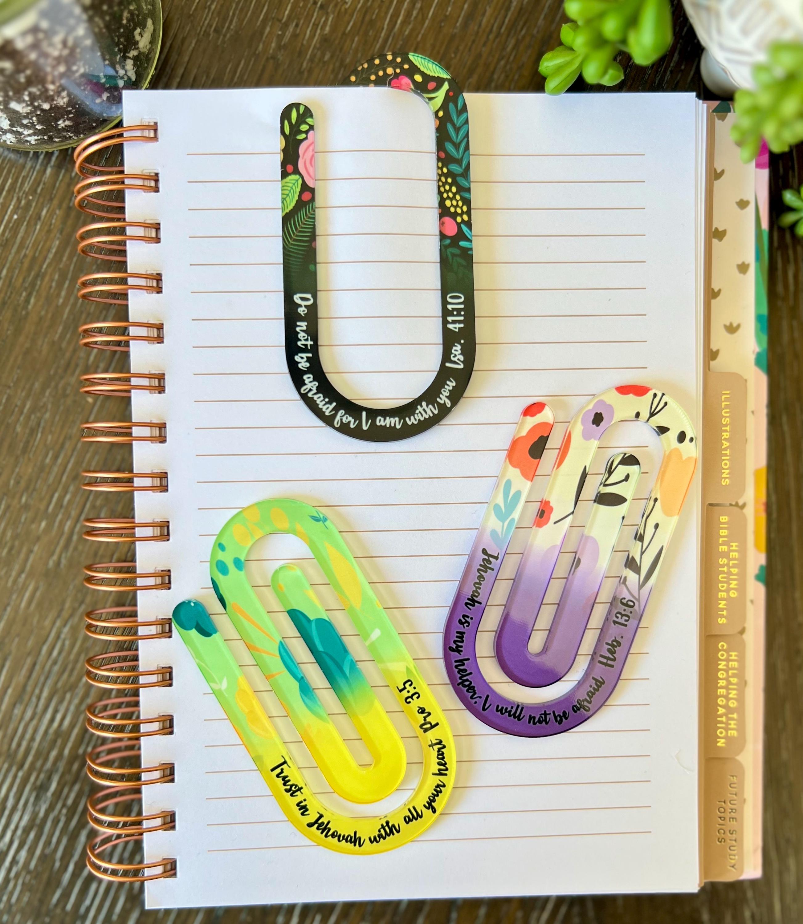 Jumbo Paperclip, Planner Paperclip, Acrylic Paperclip, Bookmark ...