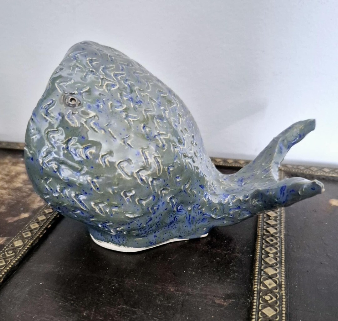 Whale of a Tale. - Vintage Ceramic Whale Sculpture - Etsy