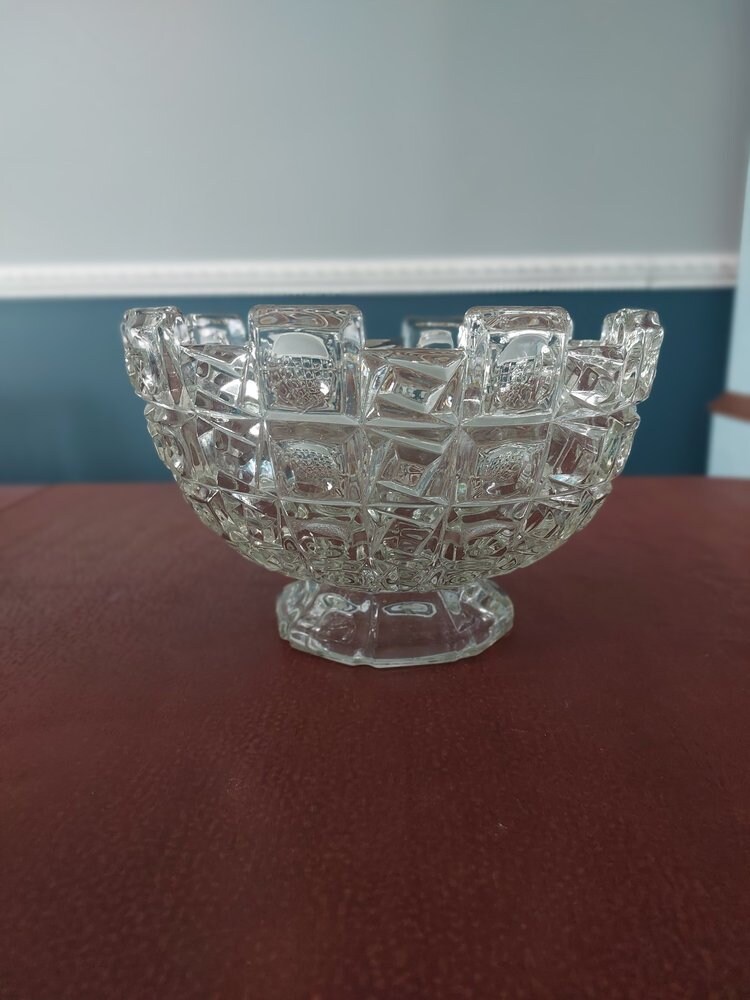 Life Through A Lens. Libochovice Art Deco Glass Bowl - Etsy UK