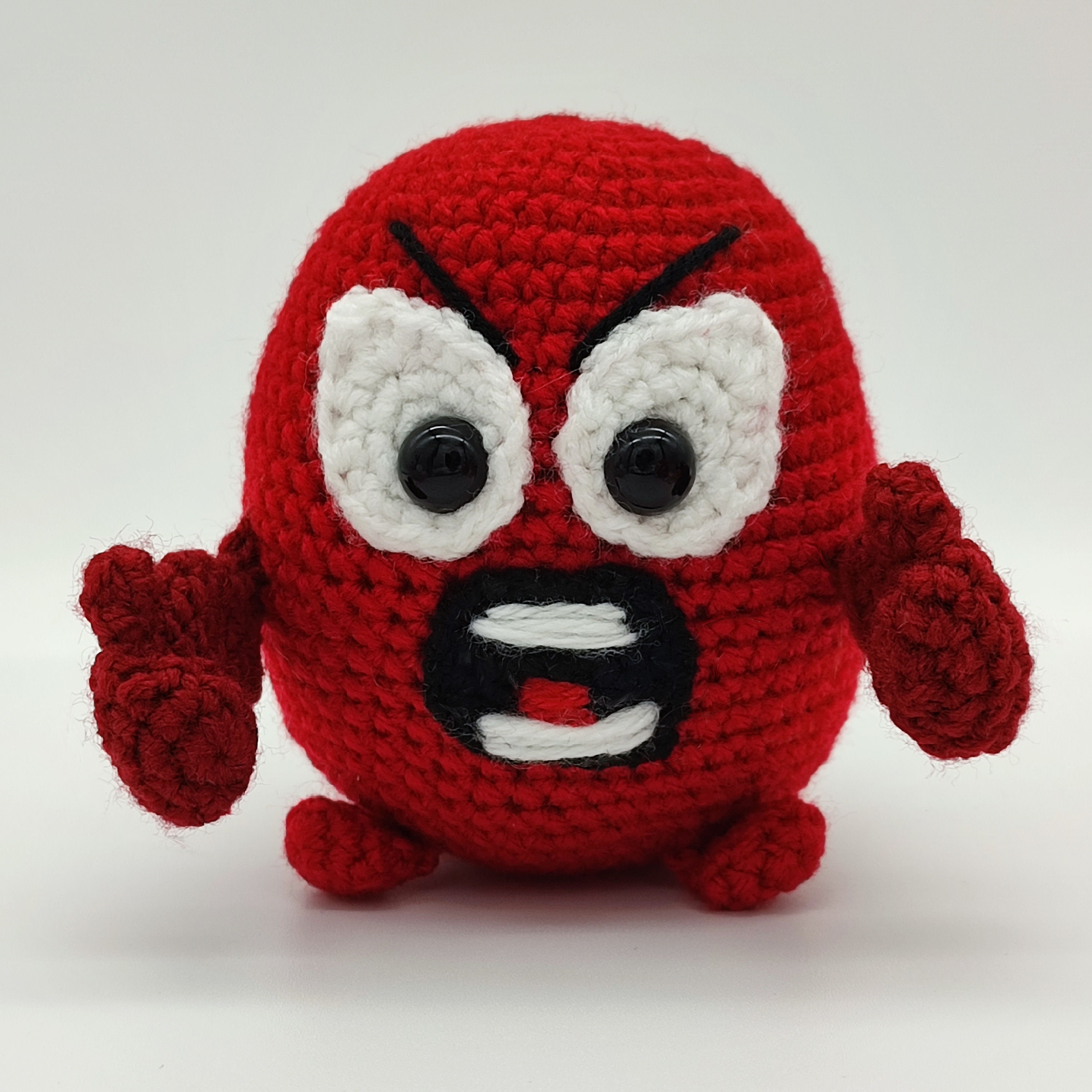 Angry Emoji Crochet Pattern, Communication Aid, Emotional Support ...