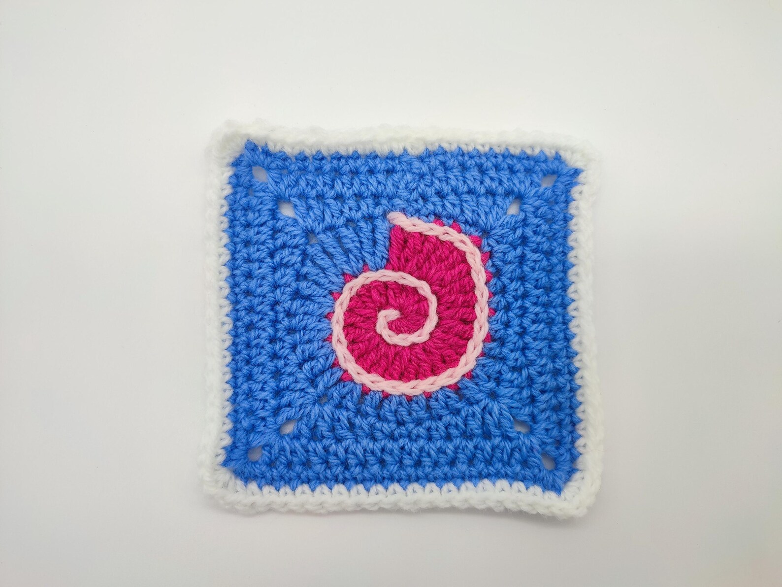 Seashell Granny Square, Crochet Blanket Motif, Summer Cushion Crochet ...