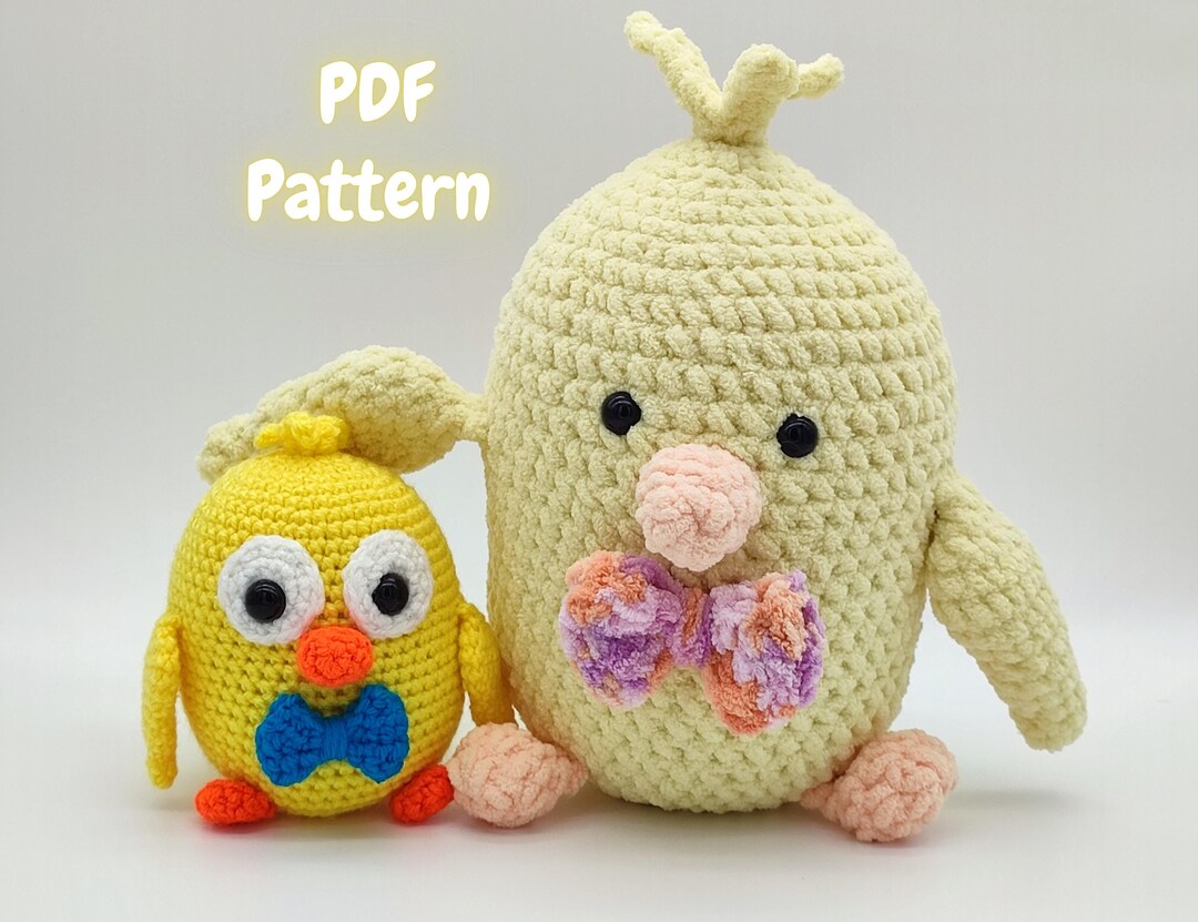Easter Chick Crochet Pattern: Beginner Amigurumi Plushie (PDF Download ...