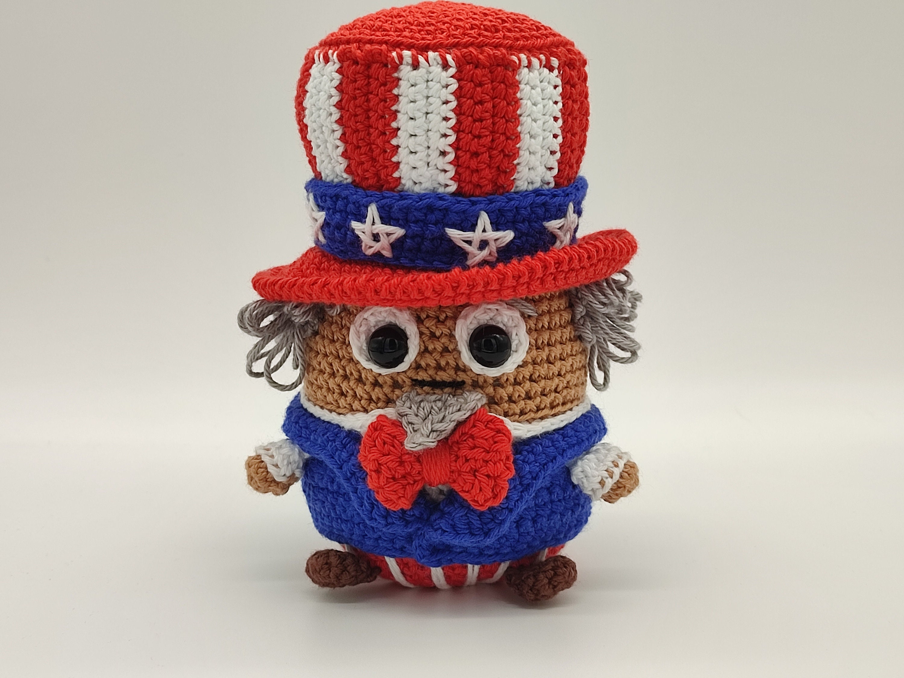 Uncle Sam Amigurumi, Independence Day Crochet Pattern, Fourth of July ...