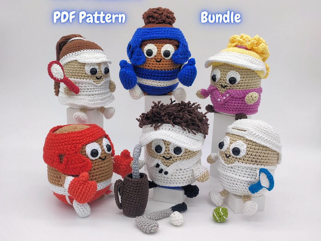 Sports Amigurumi Pattern Bundle, Olympic-themed Digital Crochet ...