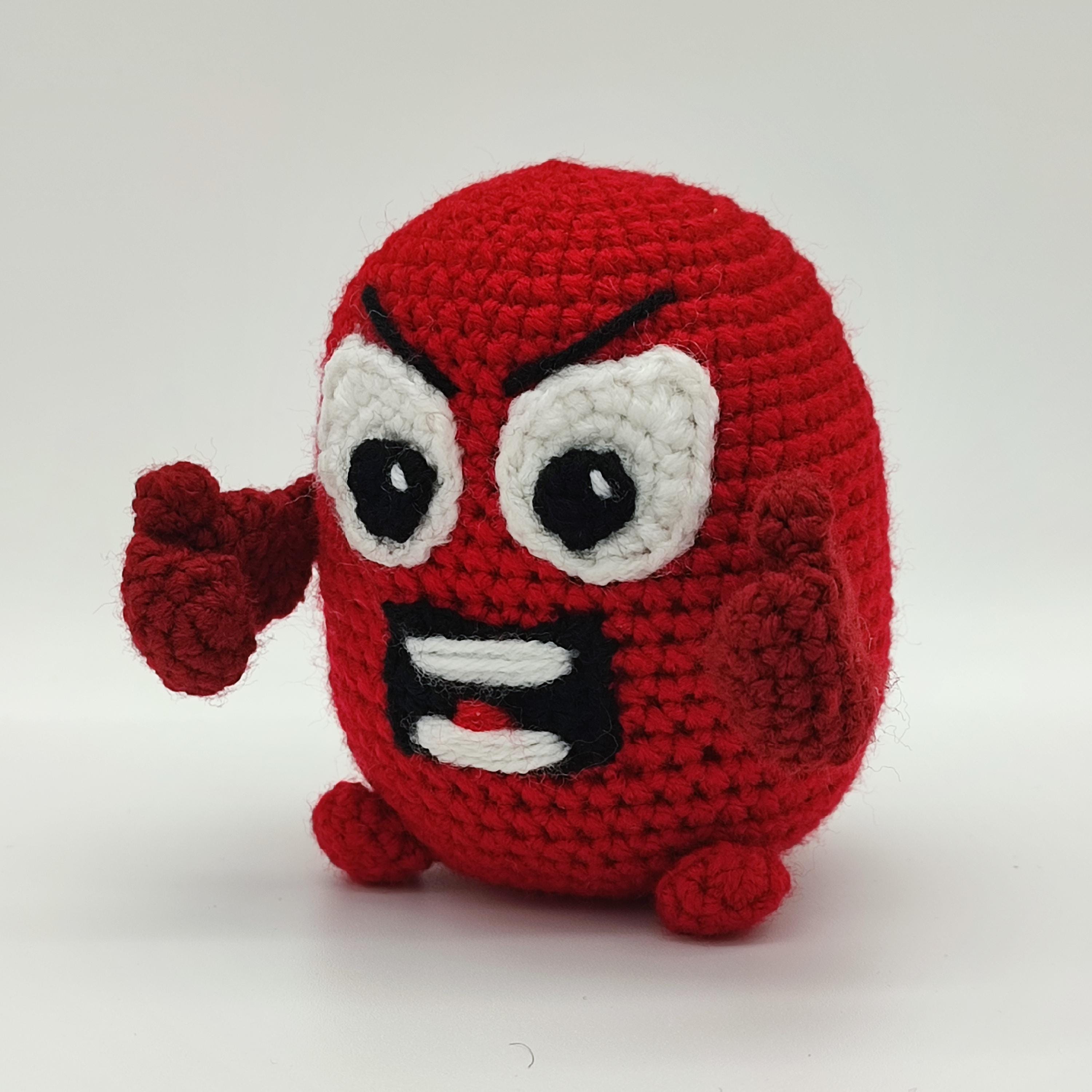 Angry Emoji Crochet Pattern, Communication Aid, Emotional Support ...