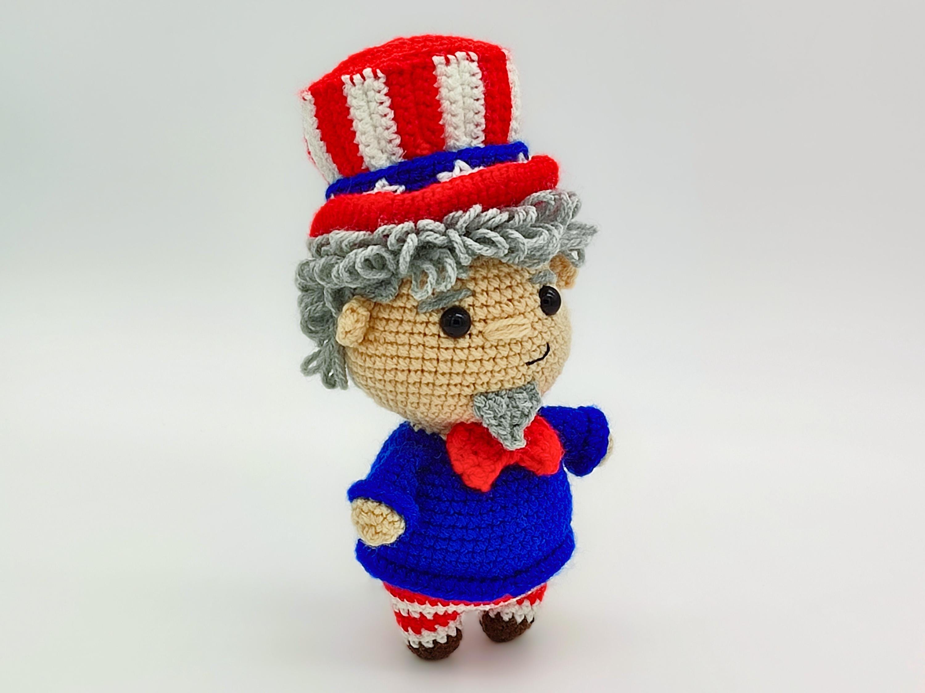 Uncle Sam Crochet Pattern: Chunky Patriotic Plushie (PDF Download) - Etsy