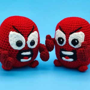 Angry Emoji Crochet Pattern, Communication Aid, Emotional Support ...