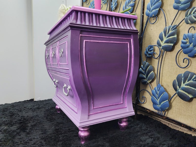 Ombre Bombay Chest Free Delivery Purple Secretary Desk, Dresser, Chest ...