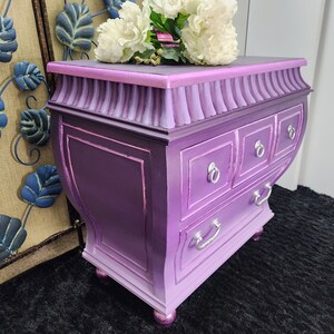 Ombre Bombay Chest Free Delivery Purple Secretary Desk, Dresser, Chest ...