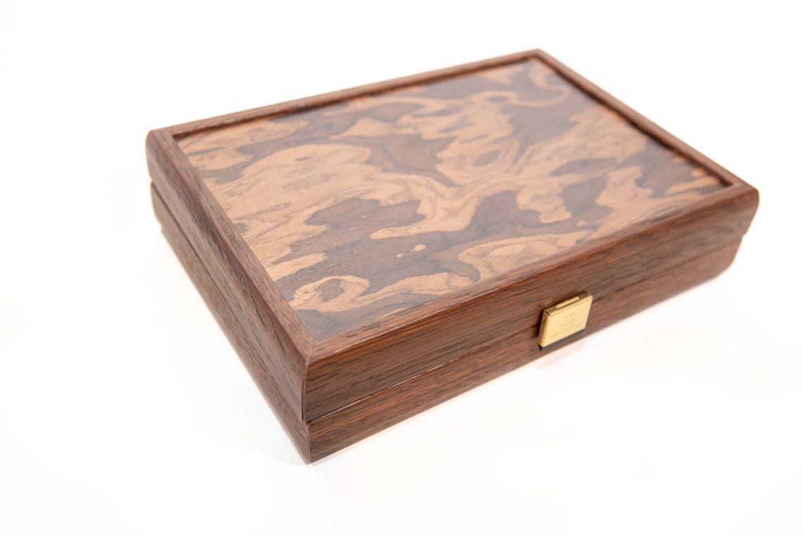 Mahjong Set With Playing Cards in Walnut Wooden Box - Etsy