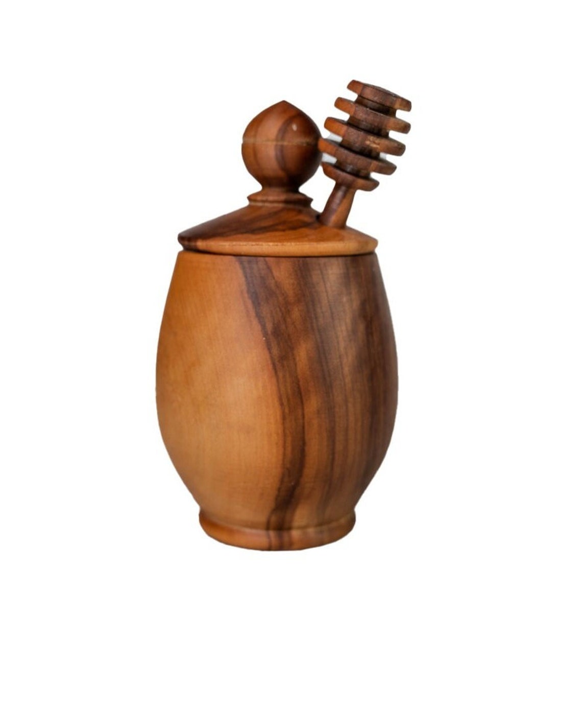 Wooden Honey Pot With Honey Stick - Etsy