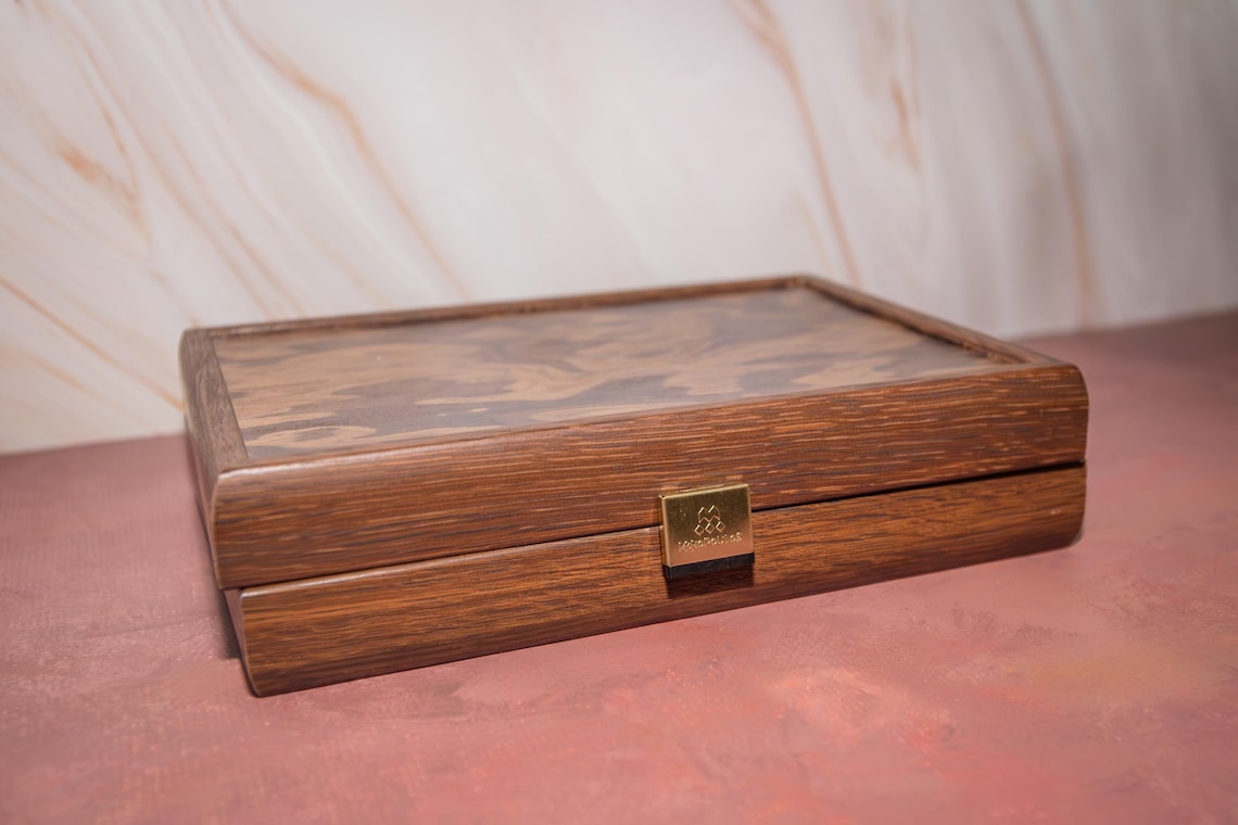 Mahjong Set With Playing Cards in Walnut Wooden Box - Etsy