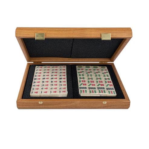 Mahjong Tiles Set in Walnut Wooden Case - Etsy