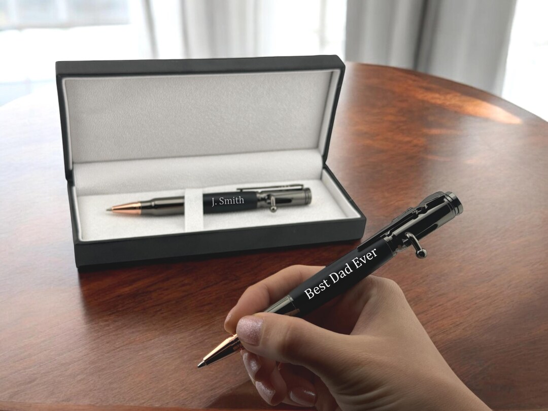 Personalized Bolt Action Pen for Police Dad - Father's Day Gift for Dad ...