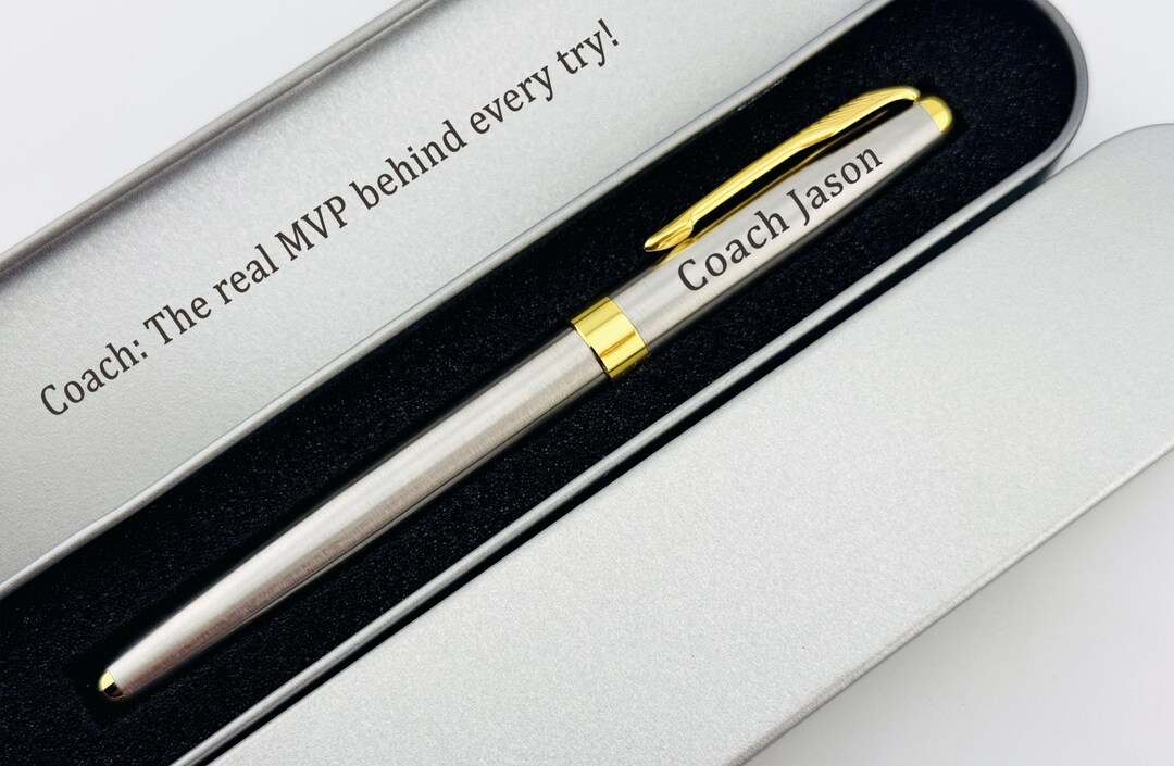 Custom Pen Gift for Rugby Coach, Engraved Coach Appreciation Gift ...