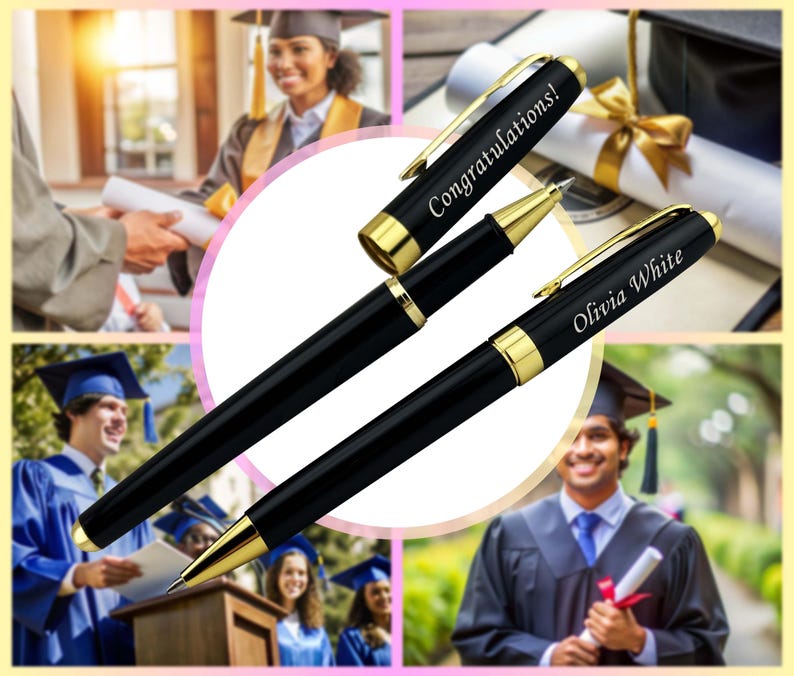 Engraved Metal Pen and Box Set – Graduation, College Acceptance, Class ...