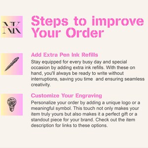 Personalized Ribbed Ball Pen Set, Custom Pen Set, CPA Gift, Gift for ...