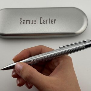 Personalized Ribbed Ball Pen Set, Custom Pen Set, CPA Gift, Gift for ...